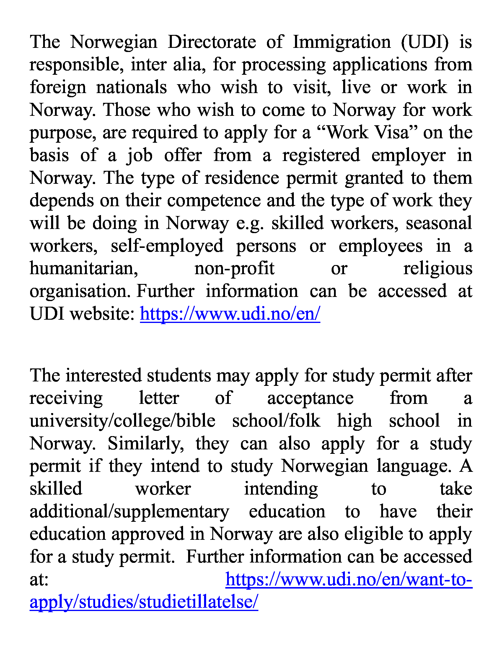 Pakistan Embassy in Norway Legal Requirements for Study Permit and ...